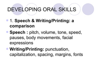 Oral communication | PPT
