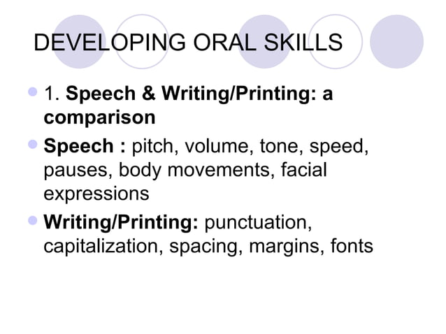 Oral communication | PPT