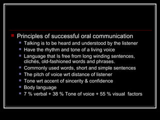 Oral communication | PPT