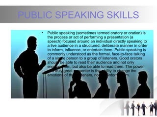 public speaker key points | PPT