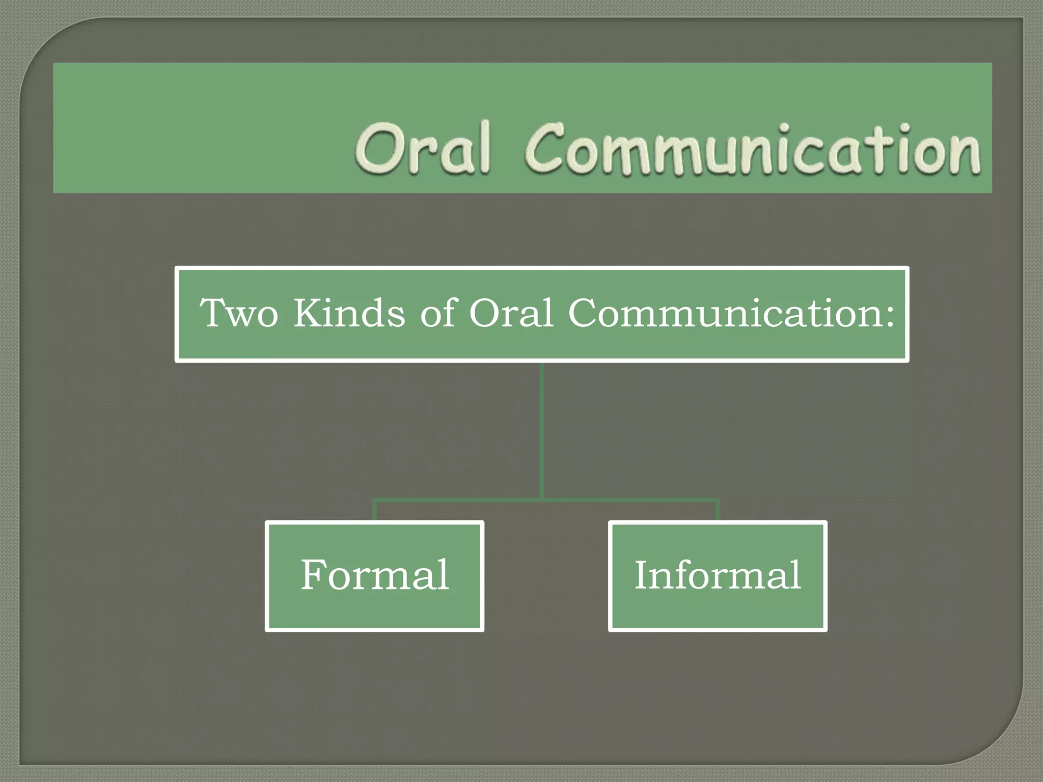 Oral communication | PPTX