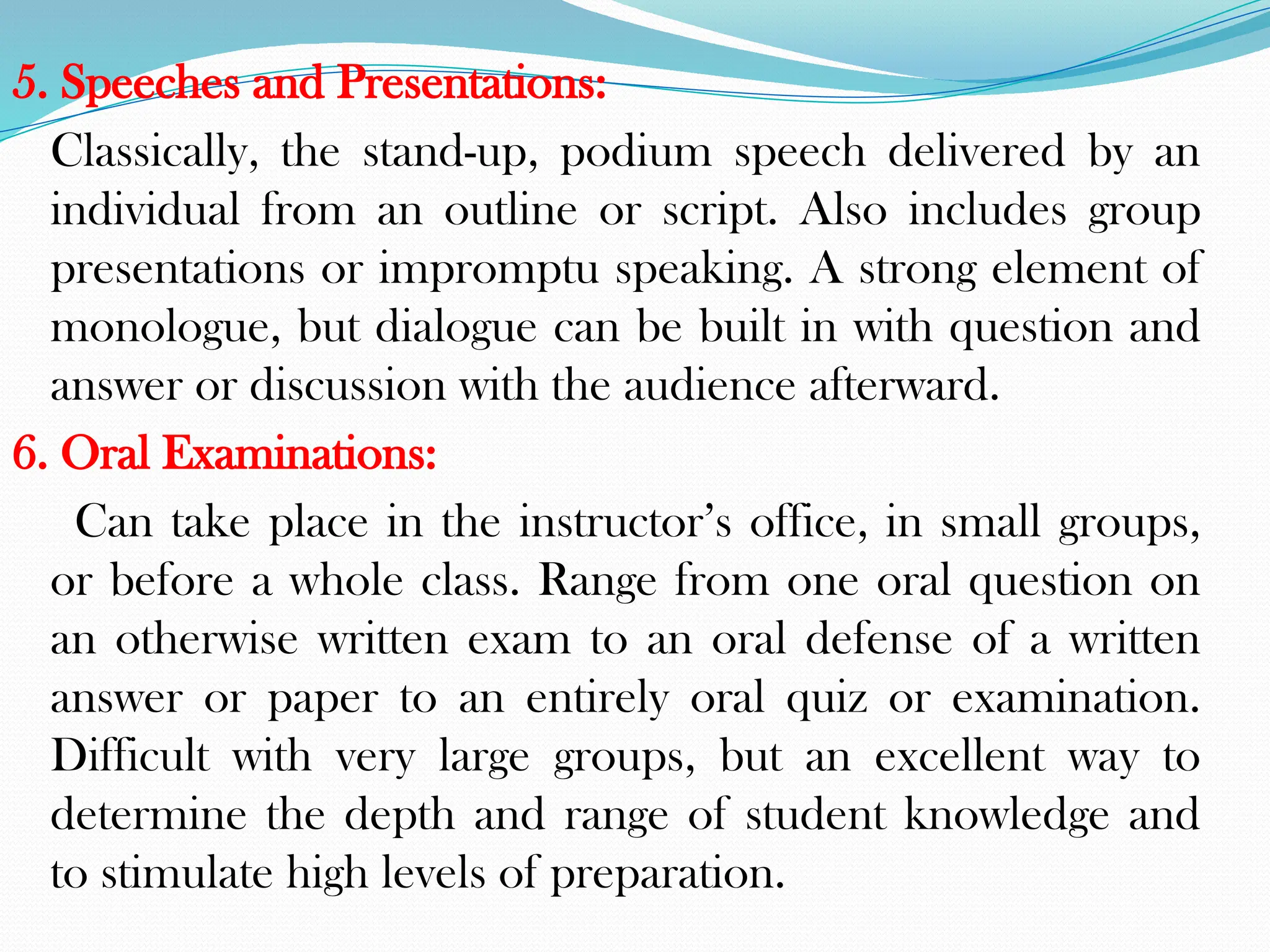 samples of oral communication activities | PPTX