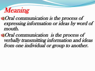 samples of oral communication activities | PPTX