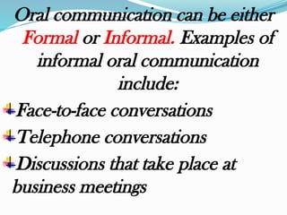 samples of oral communication activities | PPTX