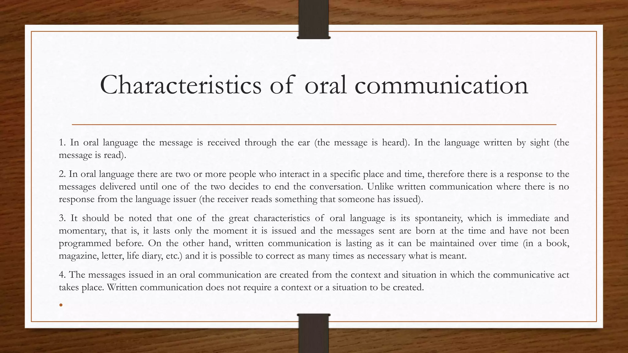 Oral communication | PPT