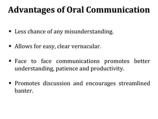 Oral Communication - Process, Types, Phases, Elements | PPTX