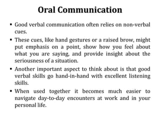 Oral Communication - Process, Types, Phases, Elements | PPTX