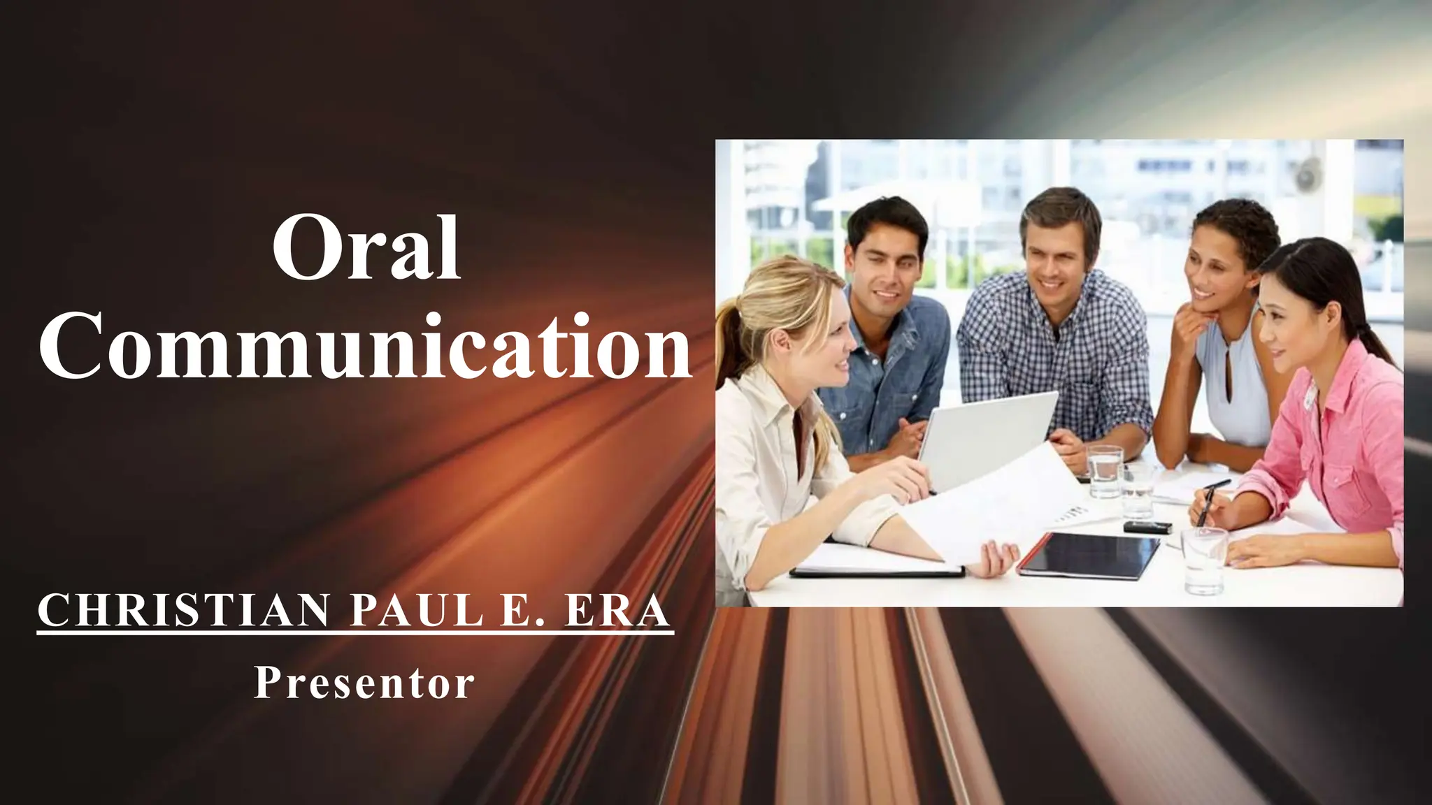 Oral Communication as Being Applied to Professional Settings.pptx