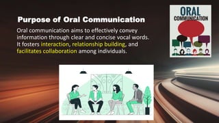Oral Communication as Being Applied to Professional Settings.pptx