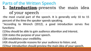 Oral Communication-Lesson 12-Principles of Effective speech writing.pptx