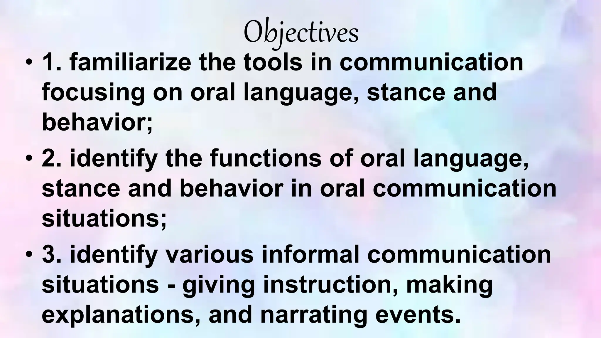 APPLYING APPROPRIATE TOOLS IN ORAL COMMUNICATION GRADE 7 | PPTX