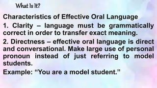 APPLYING APPROPRIATE TOOLS IN ORAL COMMUNICATION GRADE 7 | PPTX