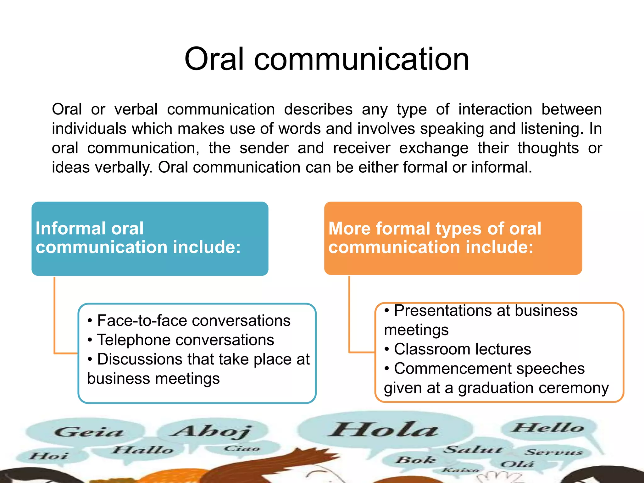 Oral communication | PPT