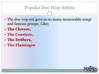 What is Doo Wop? | PPTX
