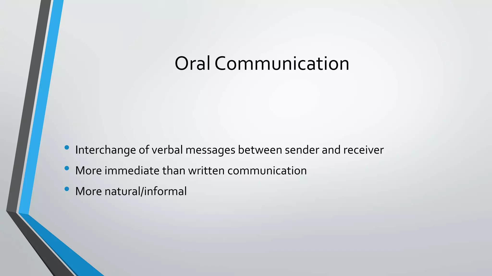 Oral communication in business | PPTX