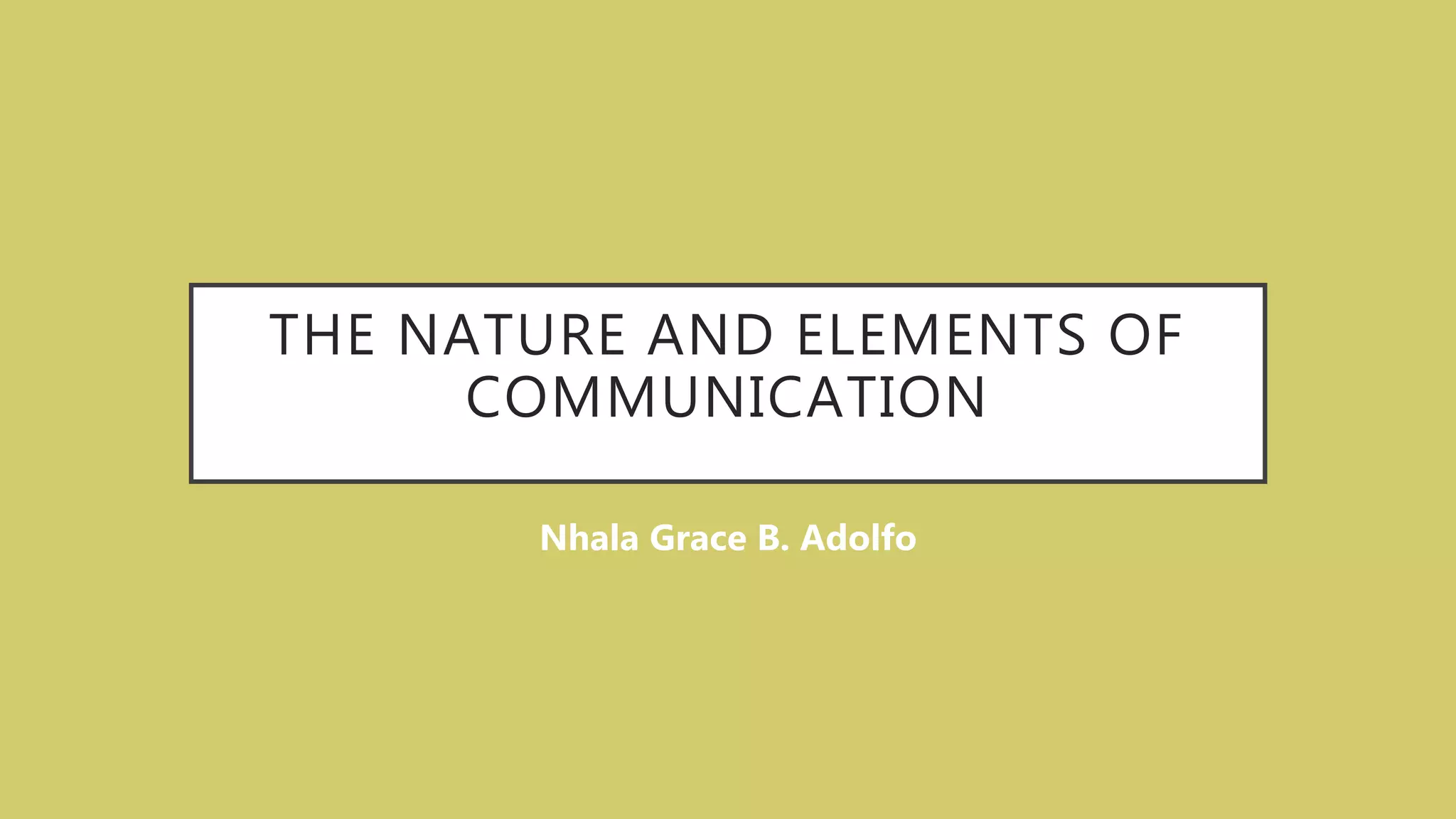 Oral communication (lesson 1) | PPTX