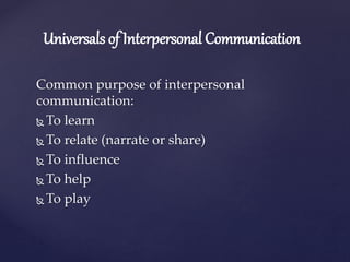 Interpersonal Communication | PPT