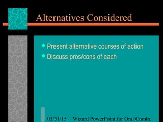 Oral Communications | PPT