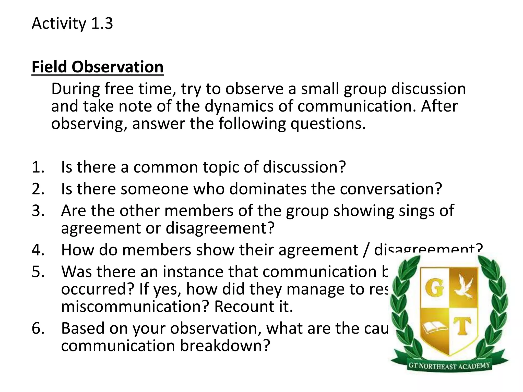 Oral communication shs lesson 1 | PPTX