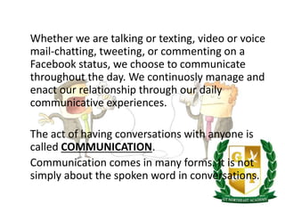 Oral communication shs lesson 1 | PPTX