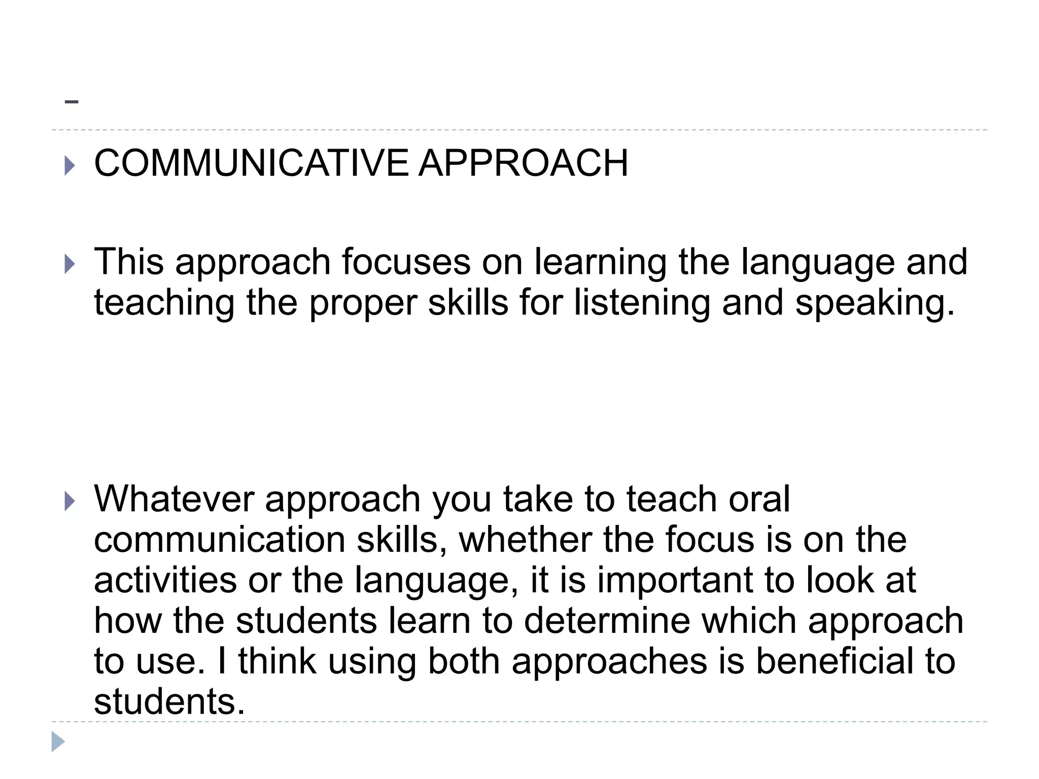 Oral communication skills in pedagogical research | PPTX | Special ...