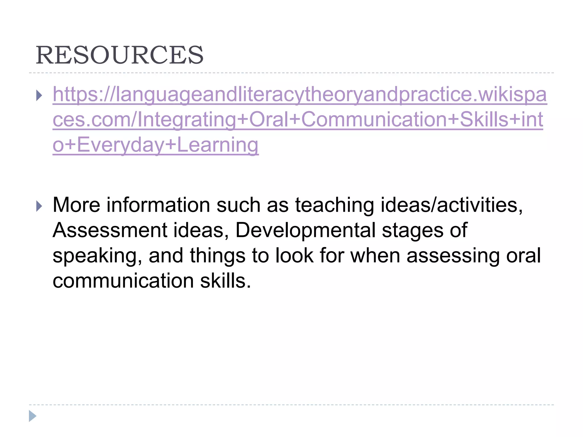 Oral communication skills in pedagogical research | PPTX | Special ...