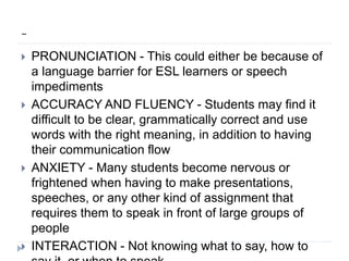 Oral communication skills in pedagogical research | PPTX