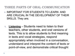 Oral communication skills in pedagogical research | PPTX | Special ...