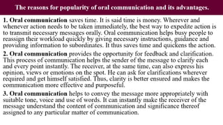 Oral Communication Types & Methods; and speech delivery in digital era ...