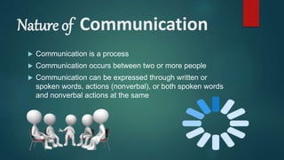 Nature and Elements of Communication | PPTX