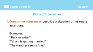 Oral Communication_Lesson 1_What Are Speech Acts. | PPTX