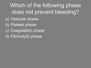 Oral consideration and laboratory investigations of bleeding and ...