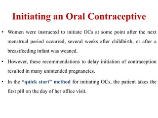 Oral contraception | PPTX