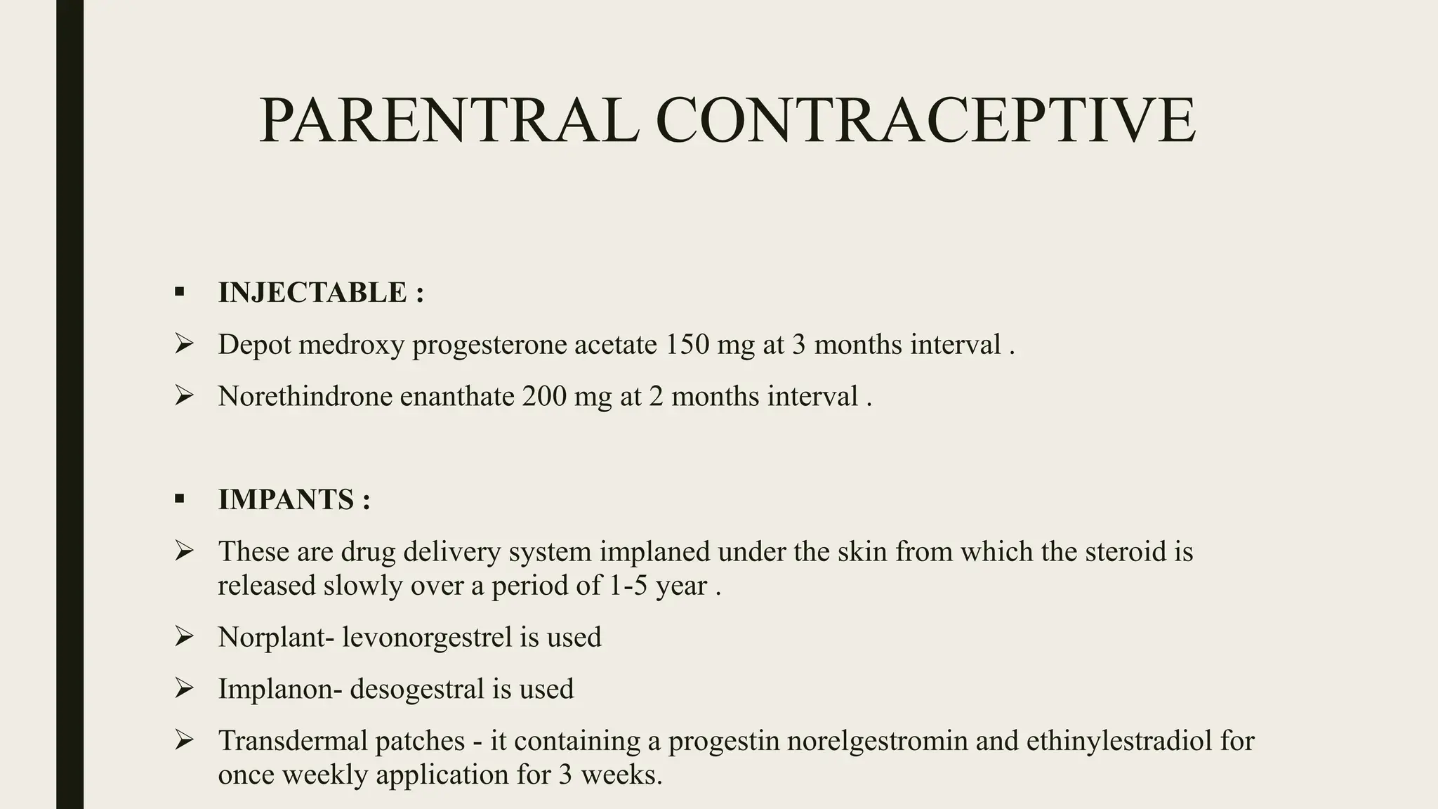 ORAL CONTRACEPTIVE by Sejal Agrawal m pharm | PPTX