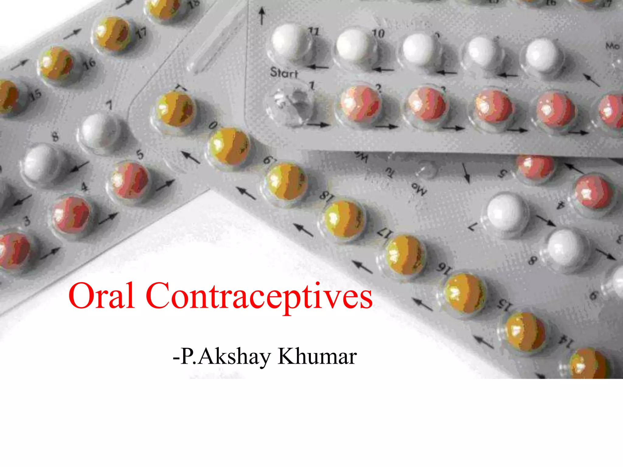 Oral contraceptives | PPTX