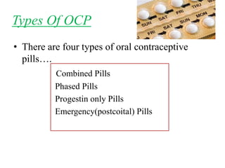Oral contraceptives | PPTX