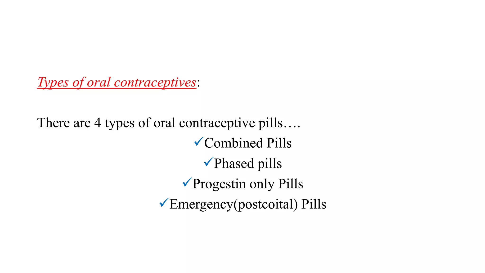 Oral contraceptives | PPTX