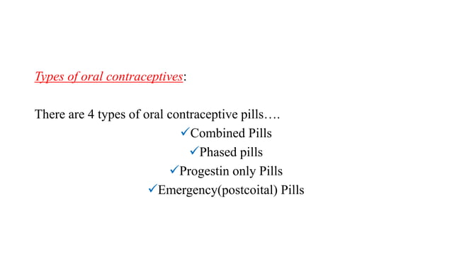 Oral contraceptives | PPTX