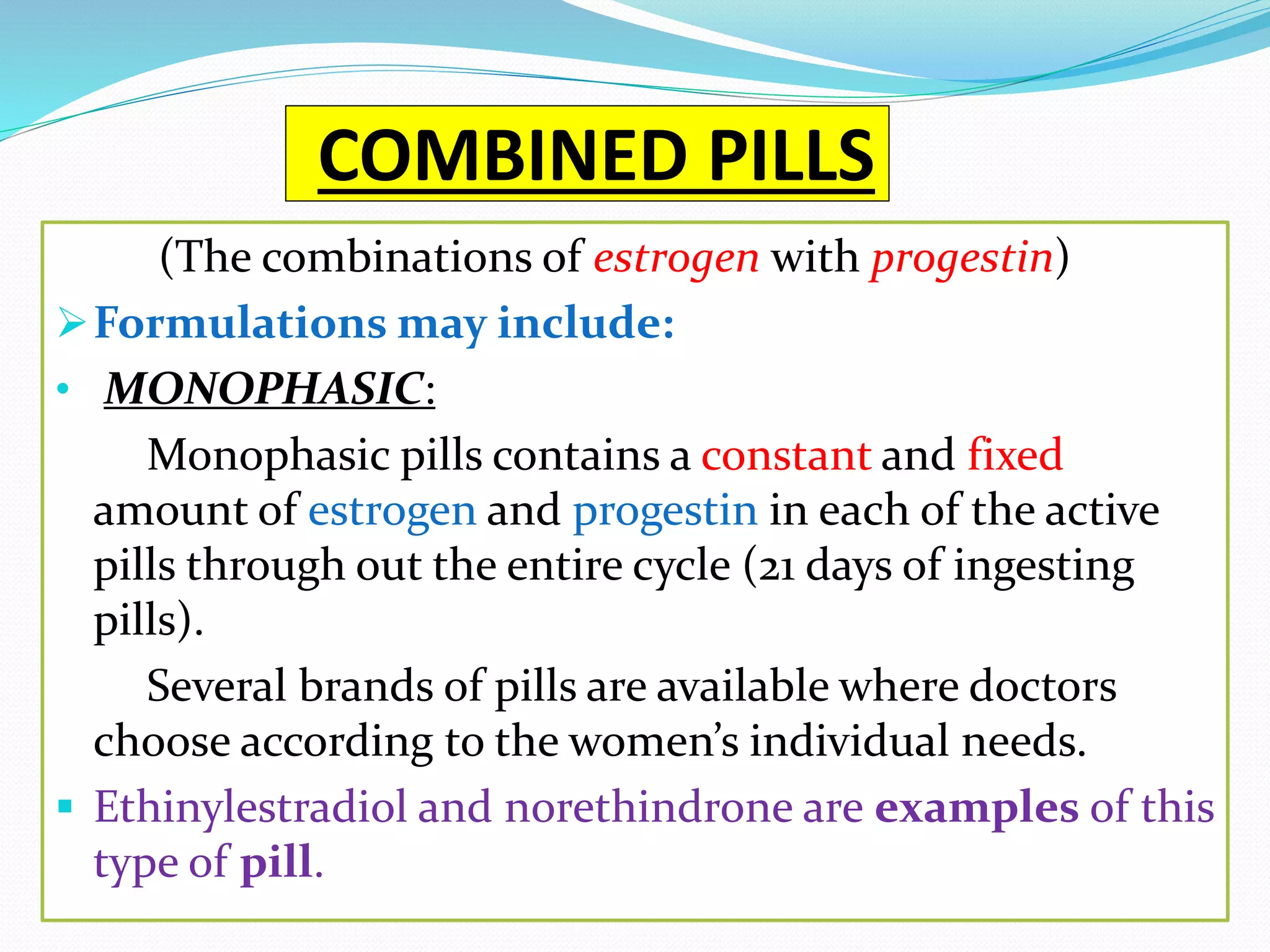 ORAL CONTRACEPTIVES | PPTX