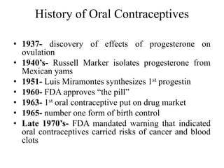 Oral contraceptives | PPTX