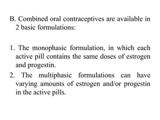 Oral contraceptives | PPTX