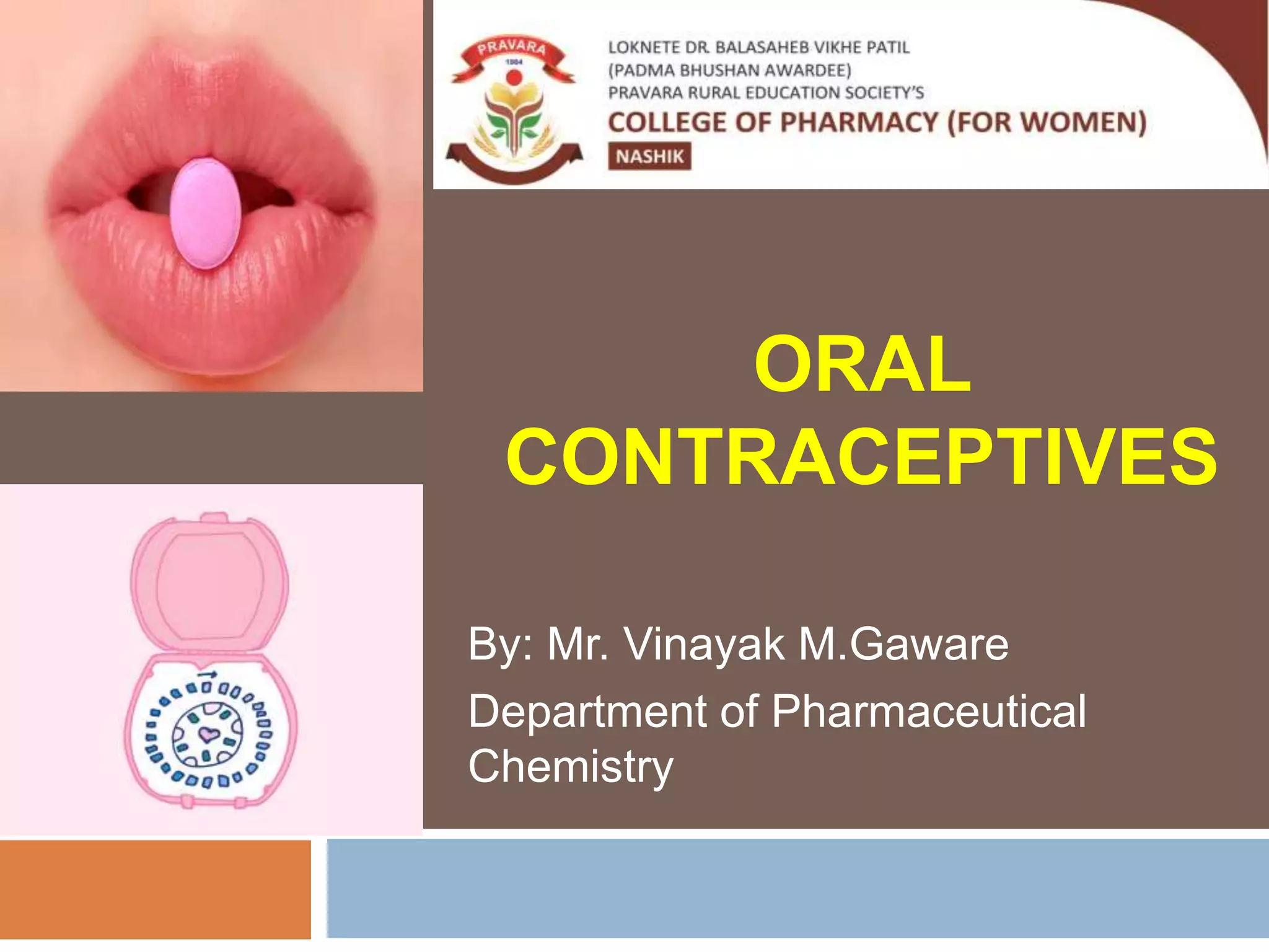 Oral contraceptives | PPTX