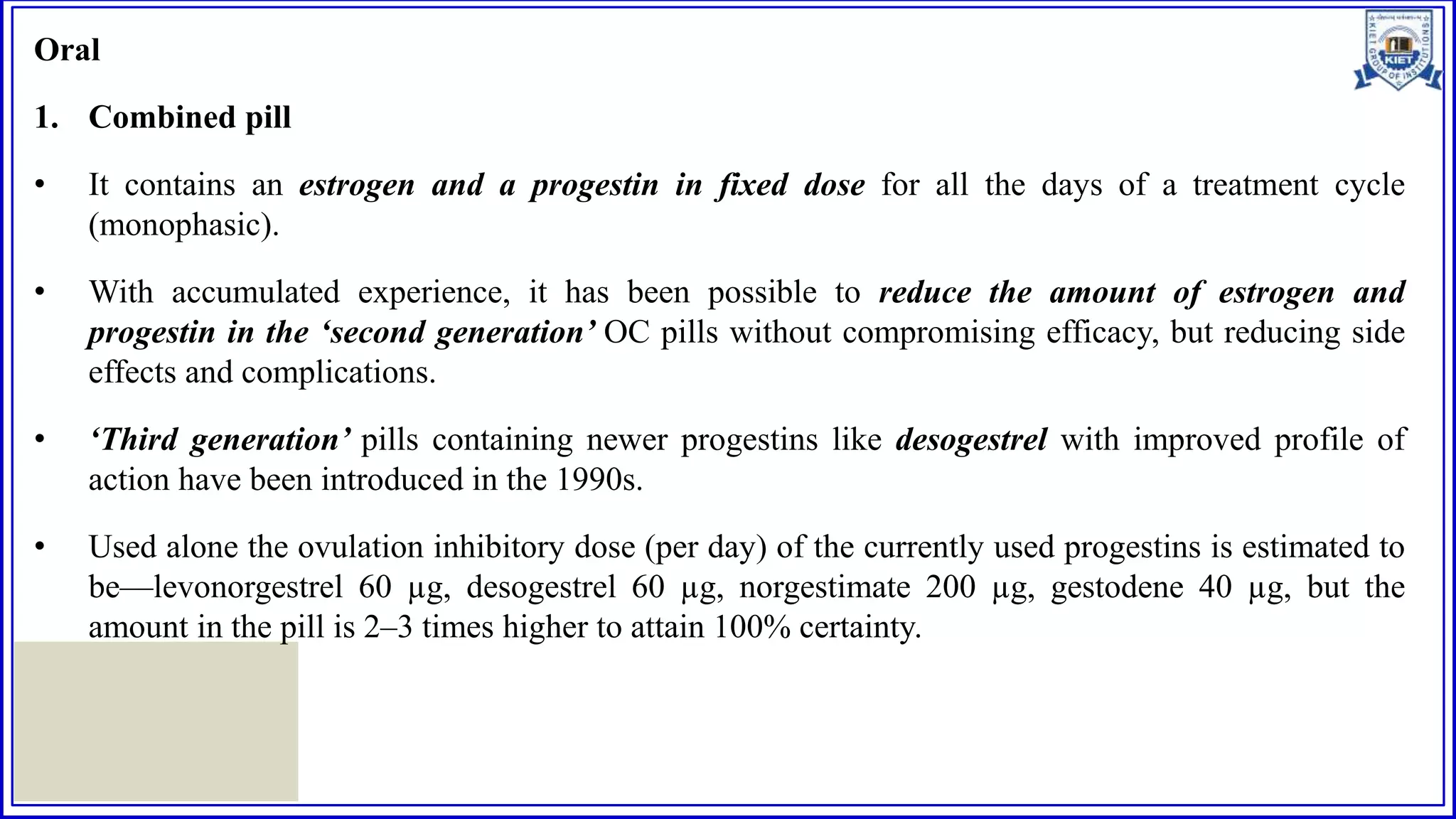 Oral contraceptives.pptx | Birth Control | Reproductive Health