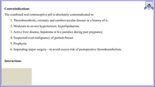 Oral contraceptives.pptx | Birth Control | Reproductive Health