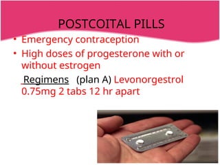 ORAL CONTRACEPTIVES dept of Pharmacology | PPT
