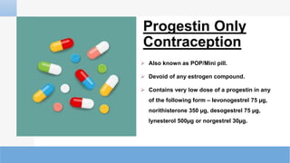 Contraception & Oral Contraceptives | PPTX