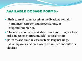 Oral contraceptives | PPT