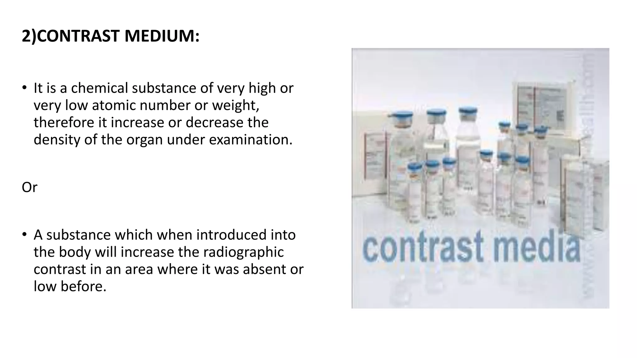 Oral contrast agents | PPTX