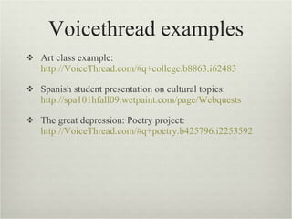 Web tools and oral communication | PPT