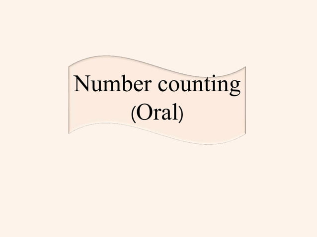 Play Group Math Oral counting(1 30)(১-৩০)-৩ | PPTX | Education